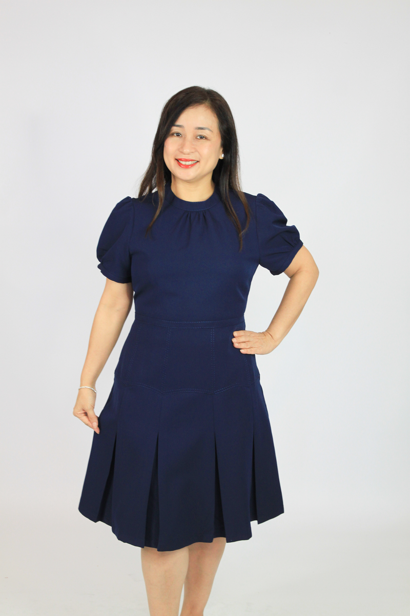 Pleated Hem with Sleeve Dress – Rose of Sharon Singapore